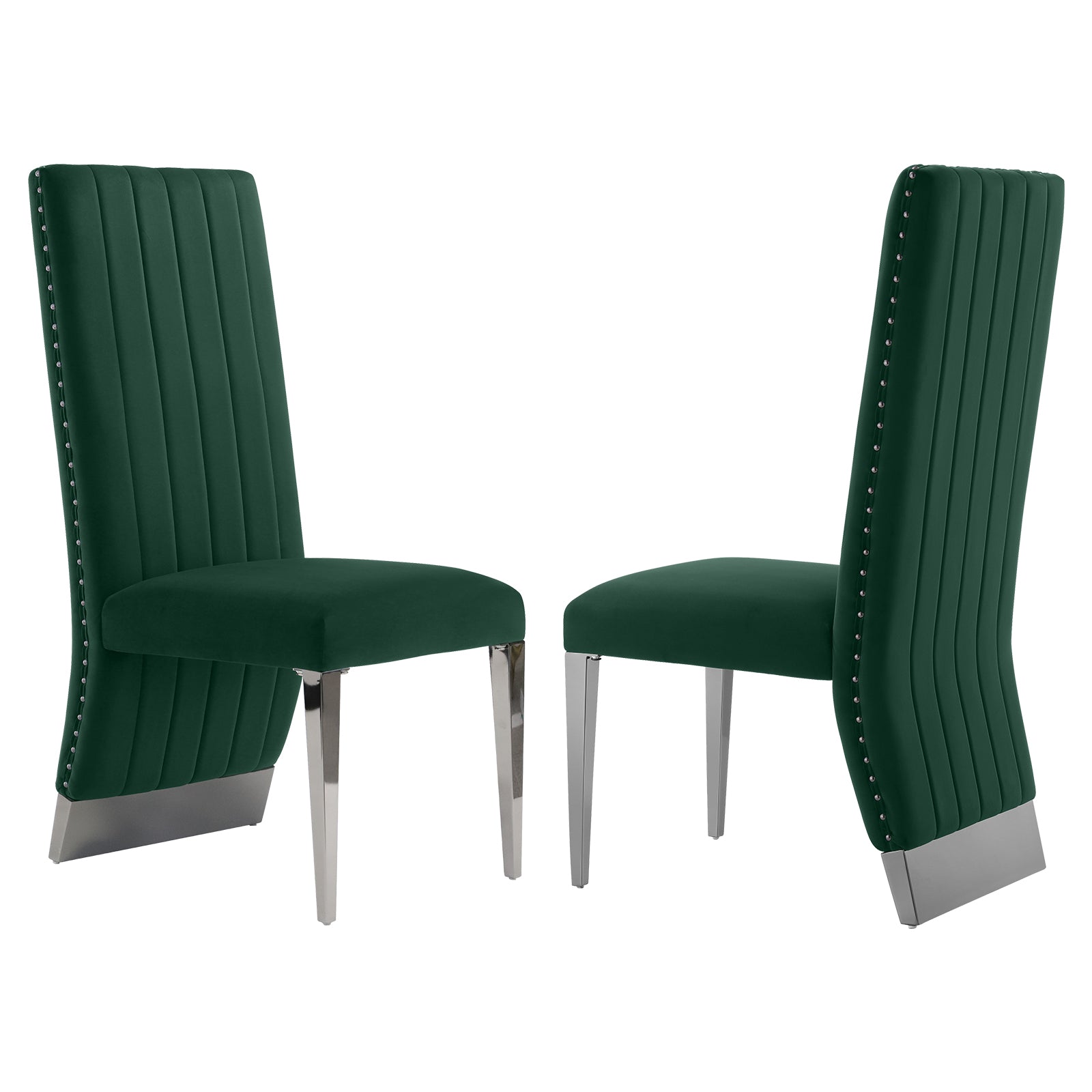 Enrich Your Dining Realm with Green Velvet Dining Chairs: A Symphony o